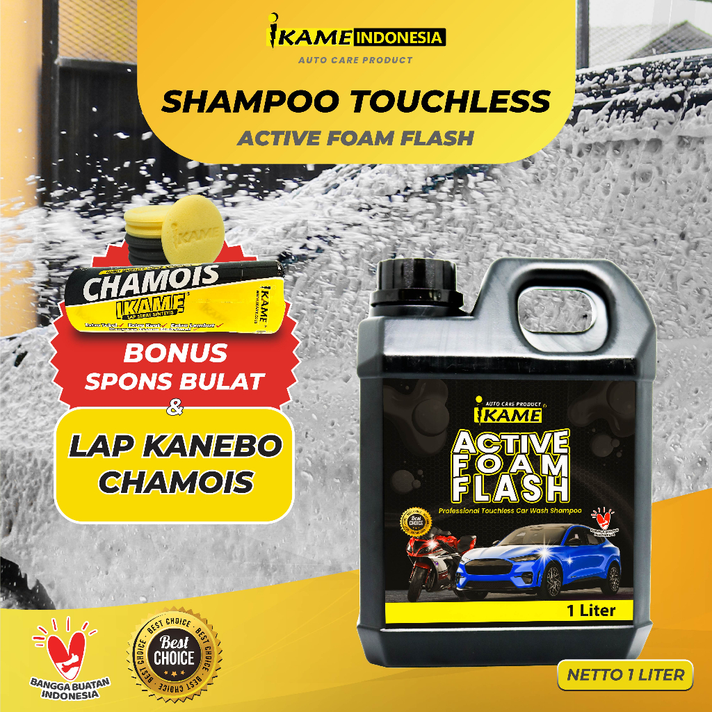 Jual Shampo Touchless IKAME ORIGINAL 100% / Active Foam Flash / Shampo ...