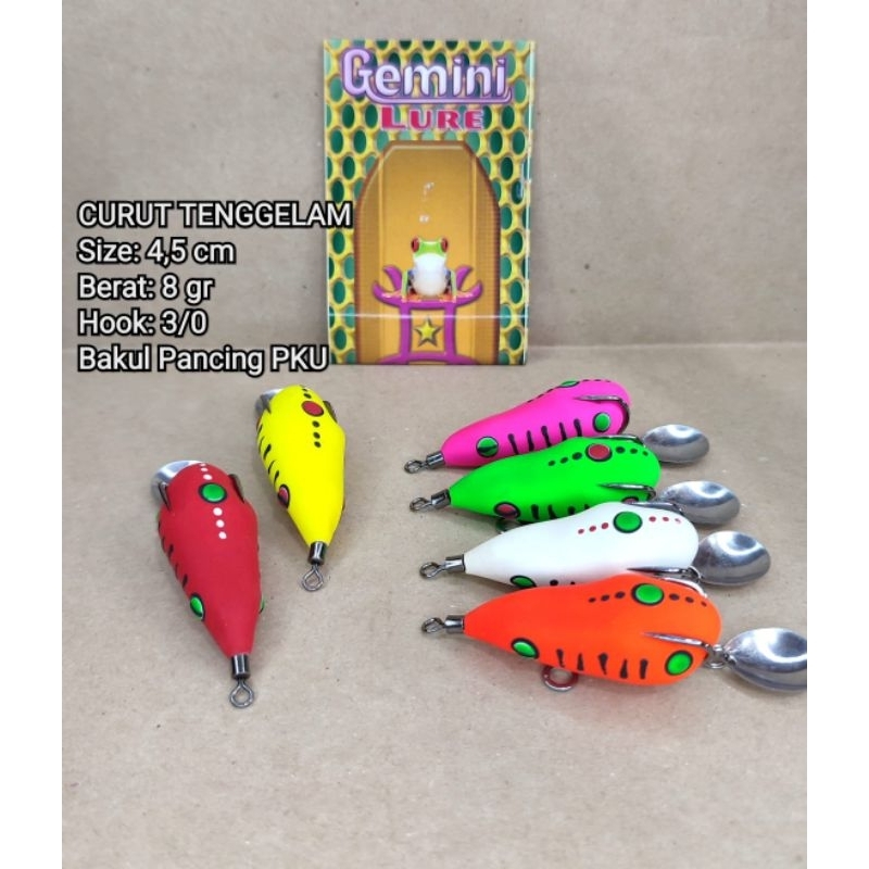 Jual CURUT TENGGELAM GEMINI LURE. umpan gabus. umpan dalam. umpan ...