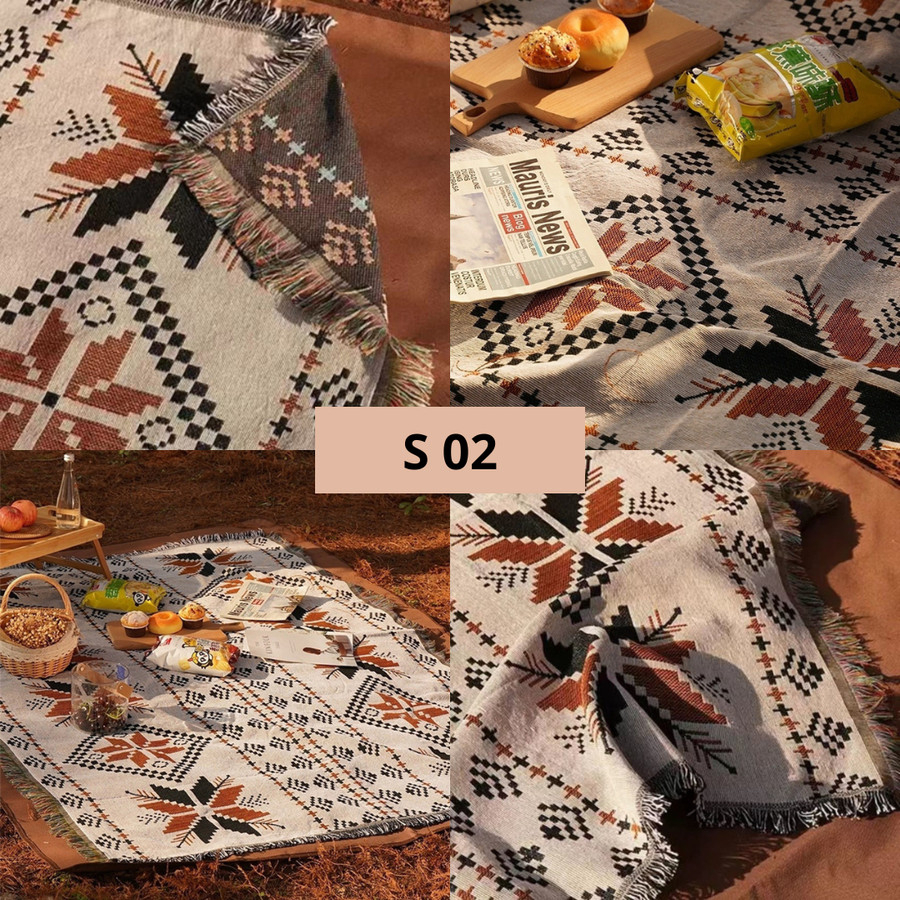 Jual Selimut Tidur Ethnic Camping Karpet Alas Piknik Blanket Picnic Mat ...