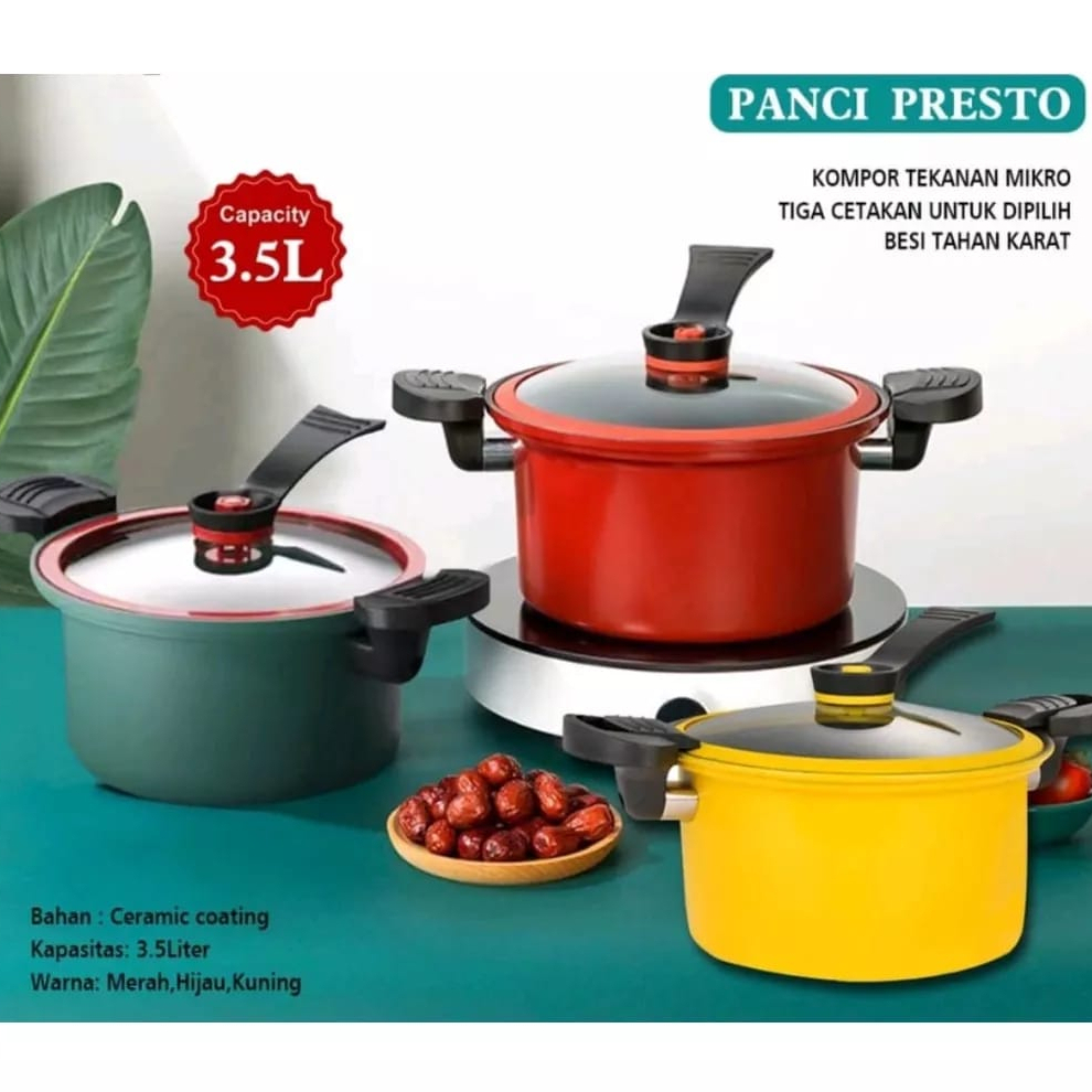Jual PANCI PRESTO VIRAL PANCI PRESTO TEFLON Anti Lengket TUTUP KACA ...