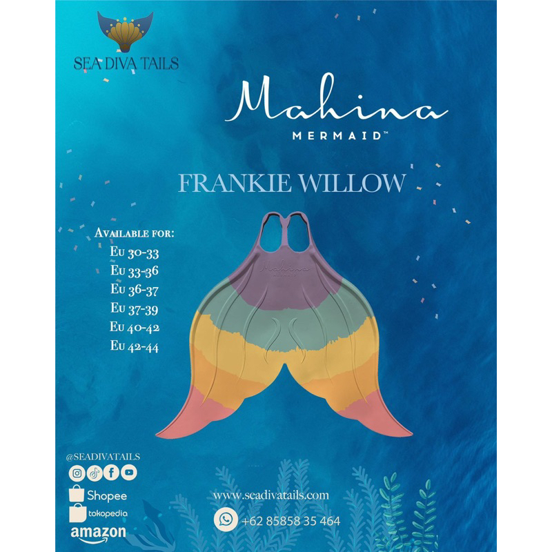 Jual Mahina Mermaid Fin / Ekor Mermaid / Fin Mermaid / Fin Duyung ...