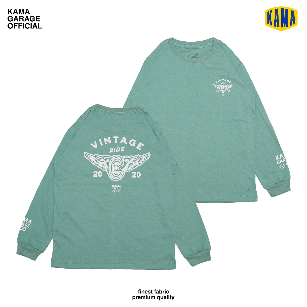 Jual KAMA GARAGE Vintage Ride - long sleeve - kaos anak lengan panjang ...