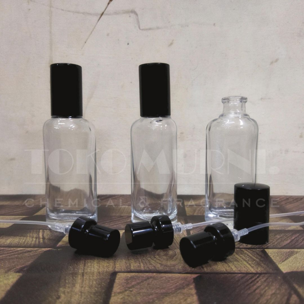 Jual Botol Parfum Segitiga Semi Press Black (25 ml) | Shopee Indonesia