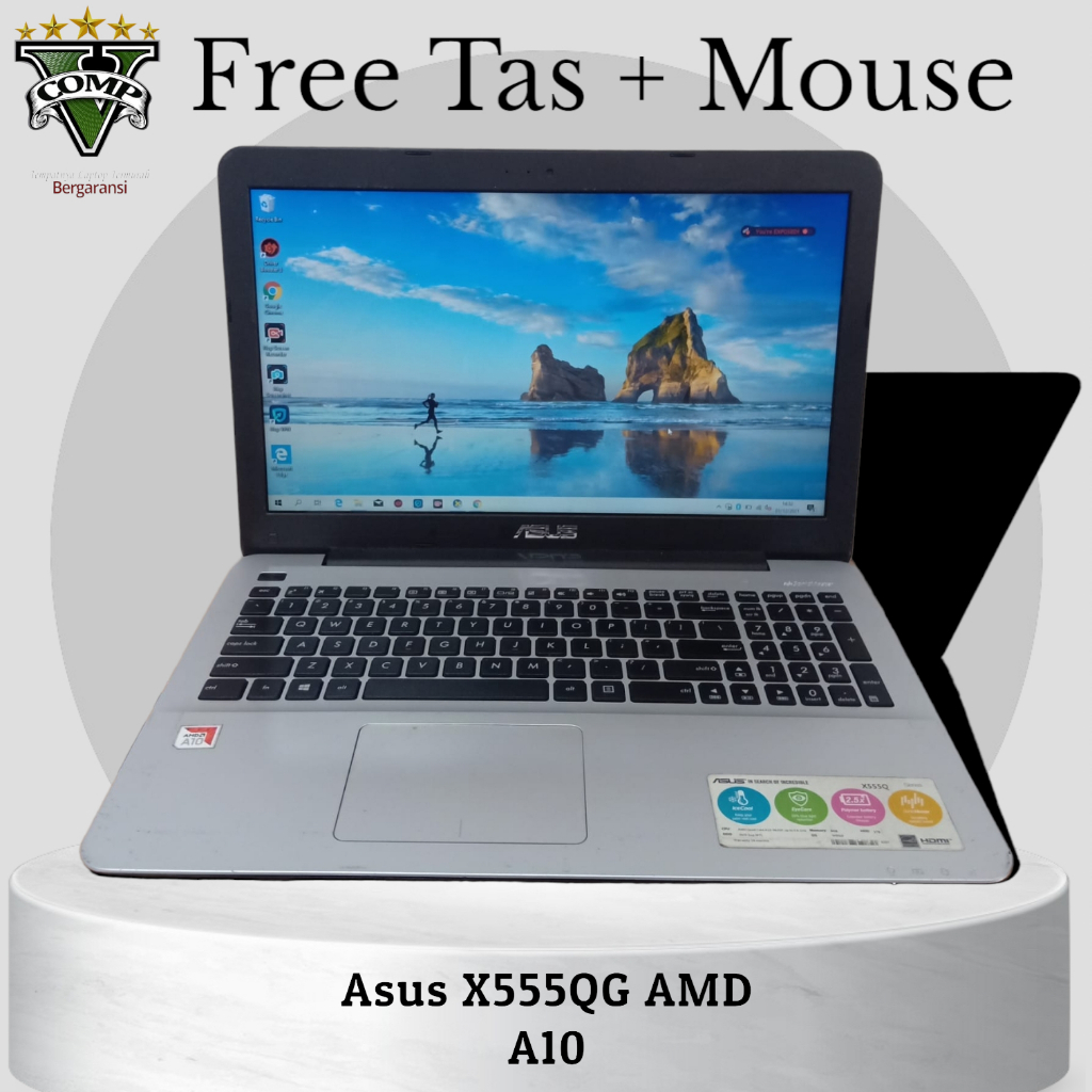 Jual Laptop Asus X555Q Amd A10-9600P Gen 7 Ram 8GB/HDD 1TB Amd Radeon ...