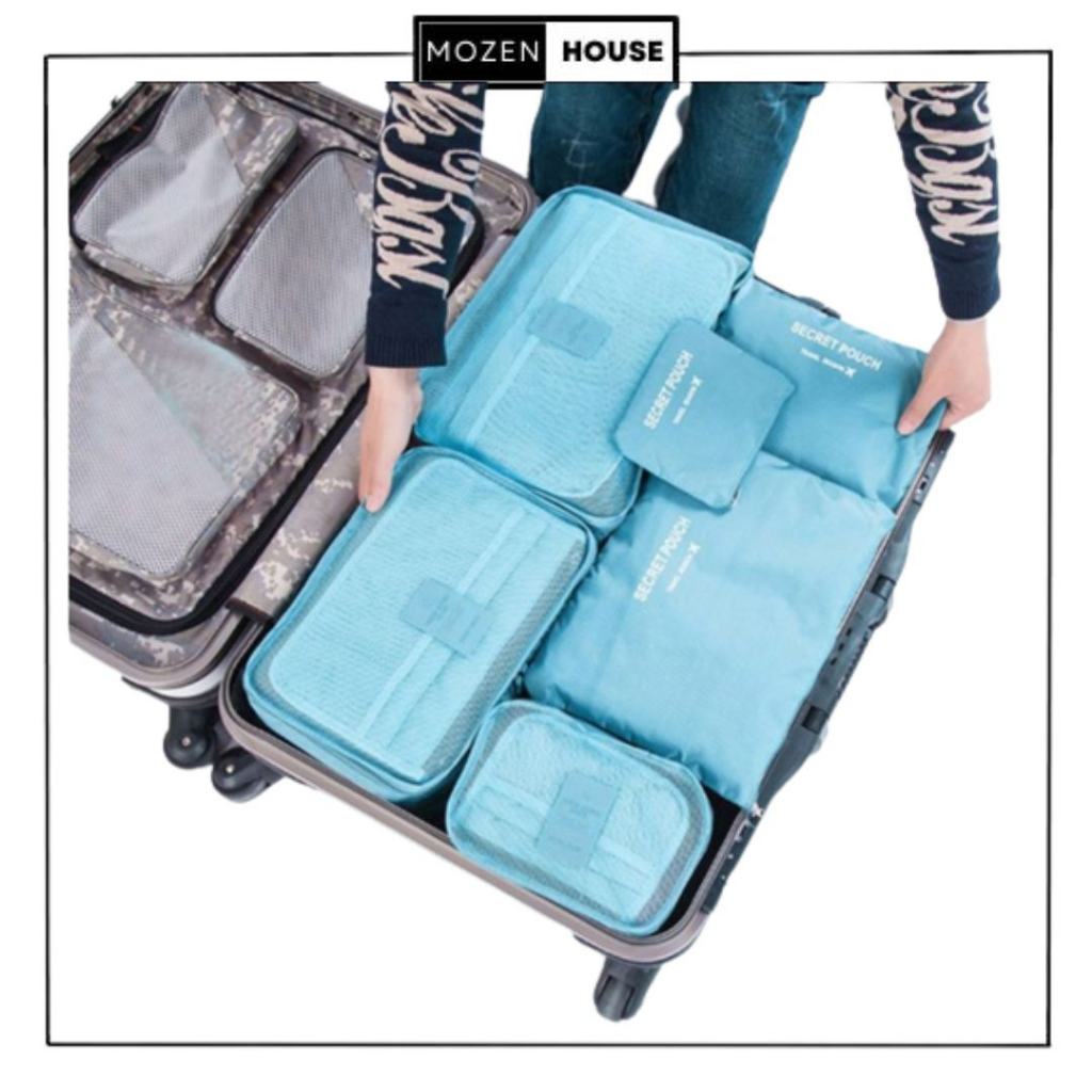 Jual Travel Organizer 6in1 Set Storage Travelling Bag 6 in 1 Large ...