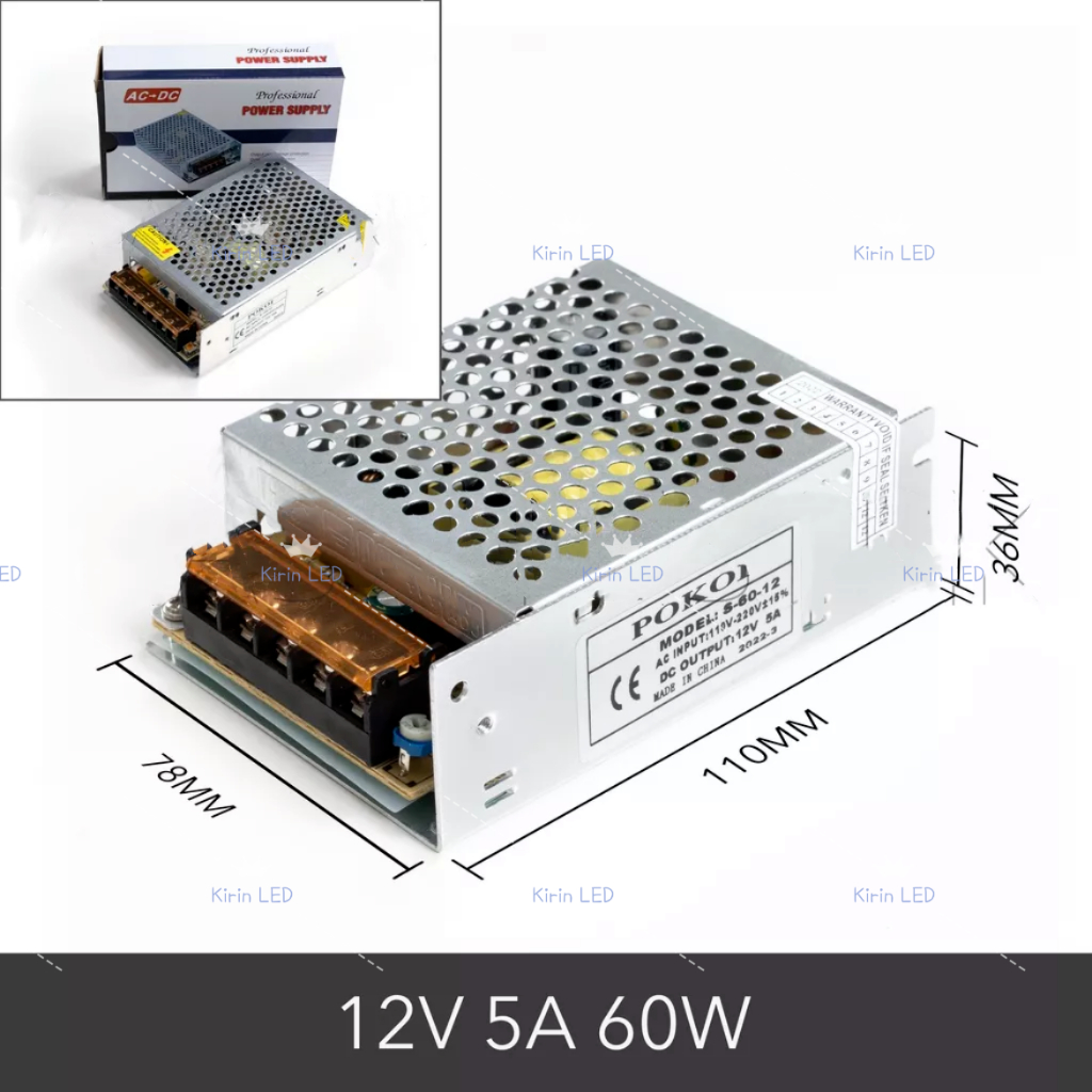 Jual Trafo 5A/10A/20A/30A/33A/33.3A adaptor (ADAPTOR BESI) power supply 12V CCTV LED Strip ...