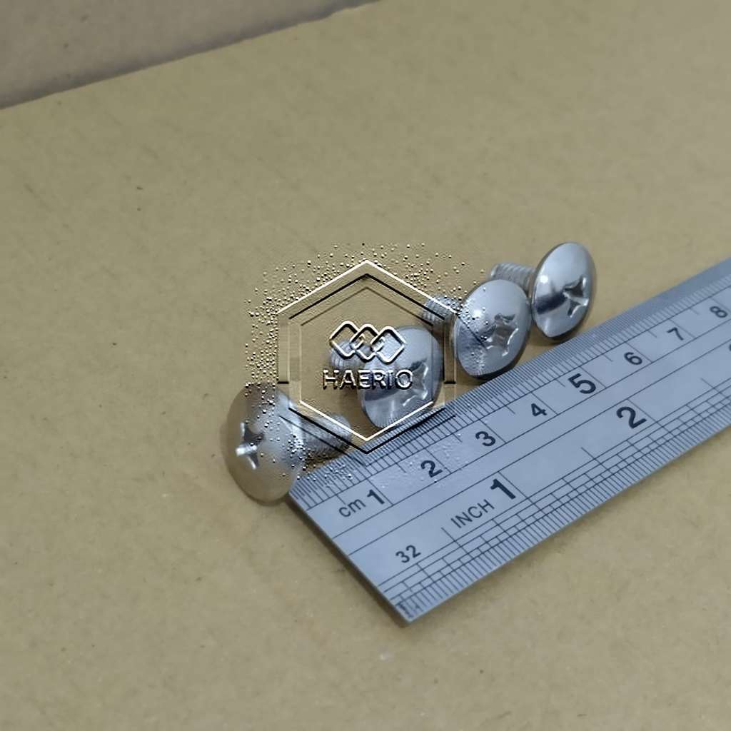 Jual BAUT BODY NIKEL 6X12 BAUD BODI MOTOR NEKEL PUTIH SILVER CROME ...