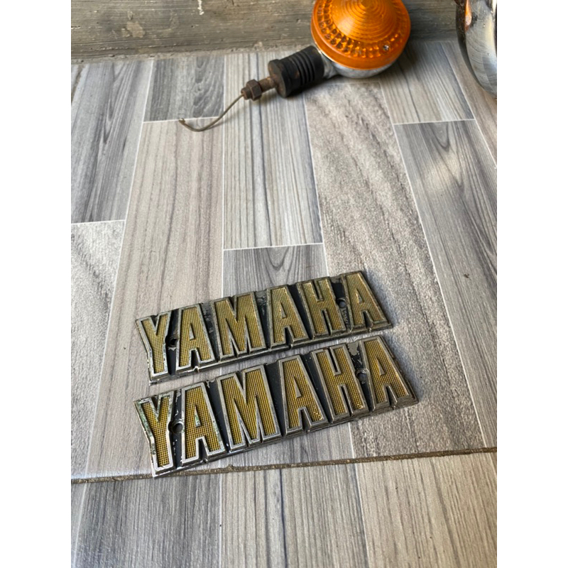 Jual emblem logo tangki gastank yamaha rx100 original second | Shopee ...