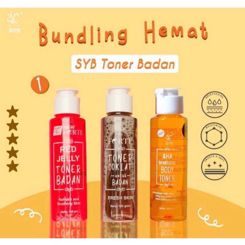 Jual TONER BADAN COKLAT BY SYB FORTE FRESH SKIN | Shopee Indonesia