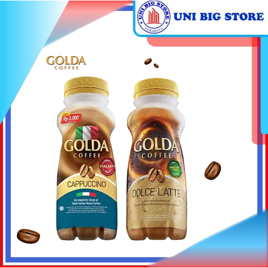 Jual Golda Kopi Coffee Cappuccino / Dolce Latte Bottle 200 ml | Shopee ...