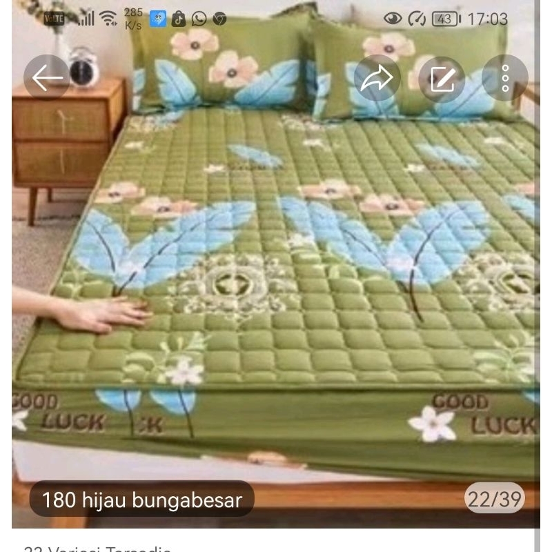 Jual Sprei Waterproof / Sprei Protector bermotif / Sprei anti air ...