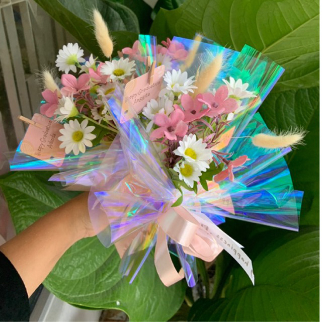 Jual Minami Artificial Hologram - Bouquet bunga mini artificial gradasi ...