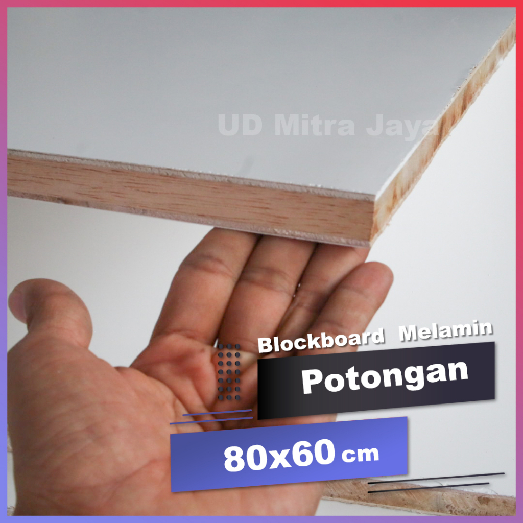 Jual Blockboard melamin 2sisi 18mm potongan ukuran 80x60 doff | Shopee ...