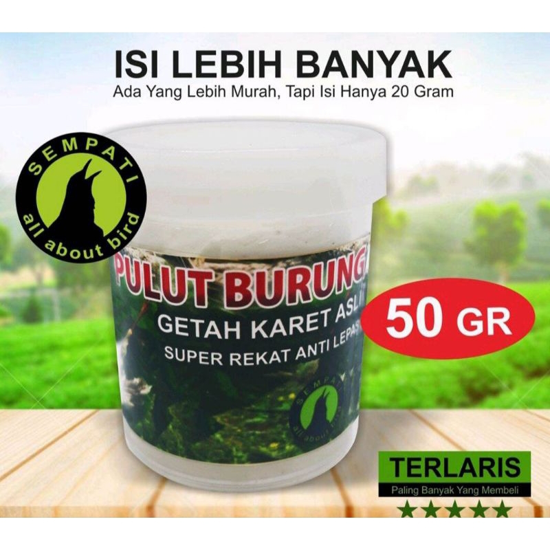 Jual Pulut Burung Getah Karet Asli Lem Super Rekat Lengket Anti Lepas ...