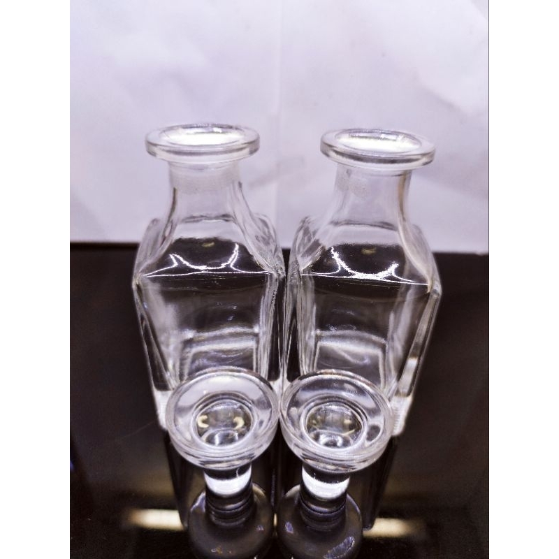Jual BOTOL JIN POLOS 150 ML. BOTOL KACA KOSONG PARFUM DISPLAY. HARGA ...
