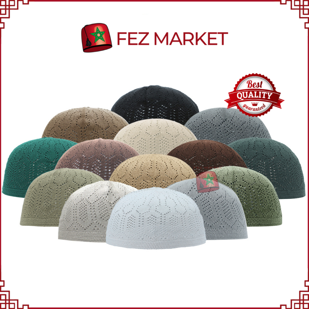 Jual Kopiah Hitam Rajut Turki Kopiah Haji Mercan Polos TheKufi | Shopee ...