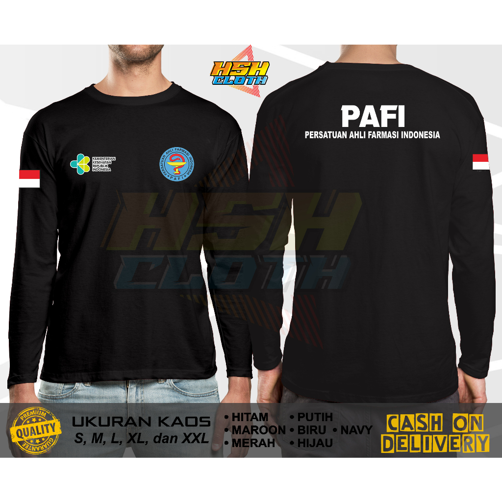 Jual Baju Kaos Distro PAFI V2 Persatuan Ahli Farmasi Indonesia Lengan ...