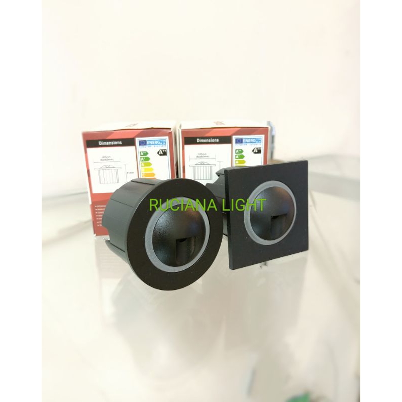 Jual Lampu Tangga Bulat Kotak LED 3w 3watt / Step Light Lampu dinding ...