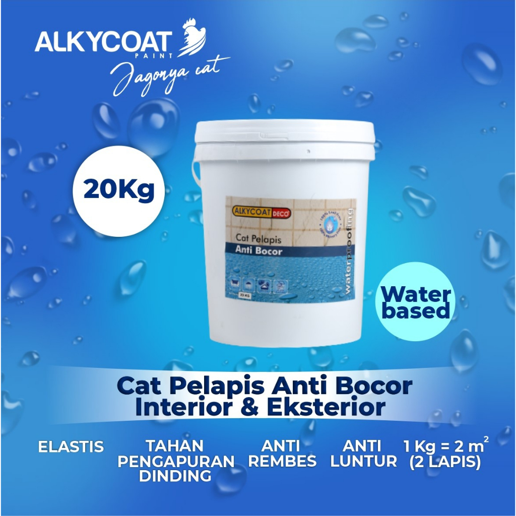Jual CAT PELAPIS ANTI BOCOR / Cat Waterproofing Premium / Cat Anti Bocor / Cat Tembok Anti Air ...