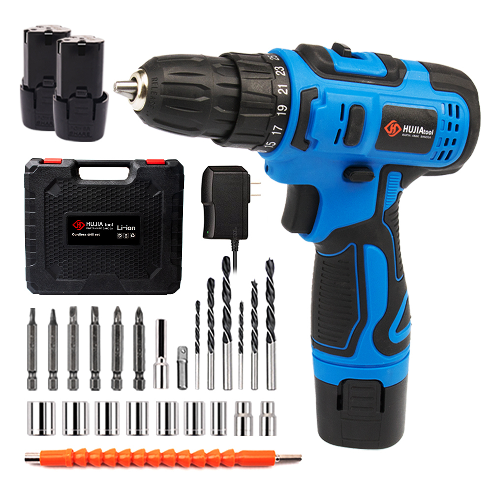 Jual Hujia 10mm Murah Bor Cordless Baterai 12v Mesin Bor Baterai Modern