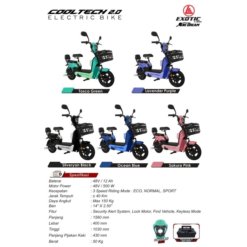 Jual Sepeda Listrik Exotic Cooltech 2.0 | Shopee Indonesia
