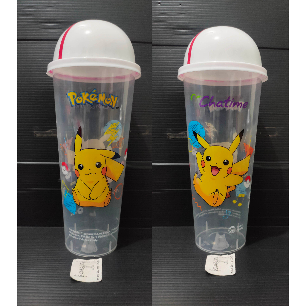 Jual Pokemon X Chatime Cup Reusable Tumbler Botol Minum Pikachu ...