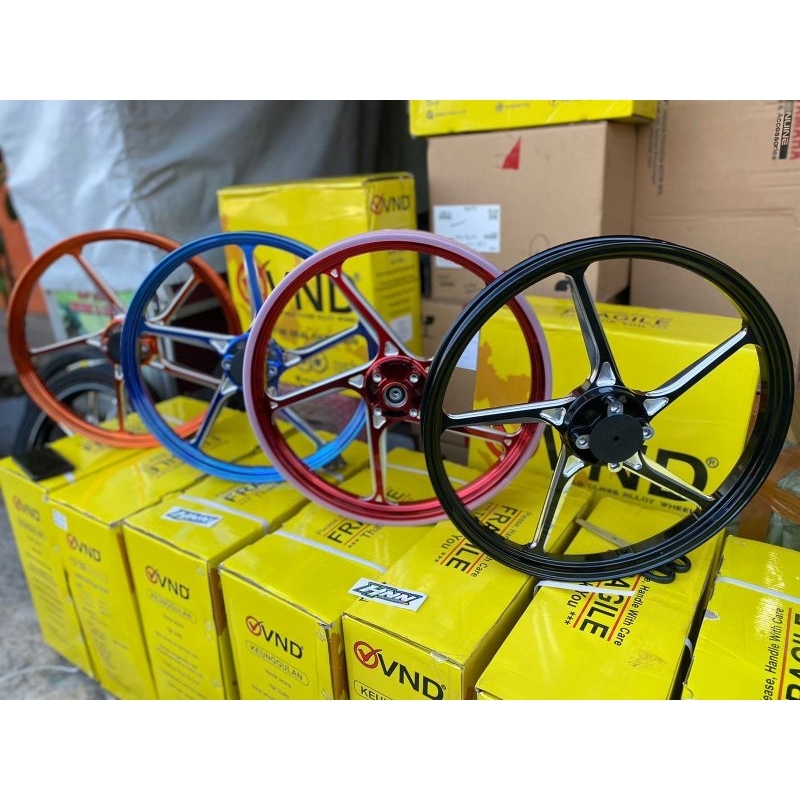 Jual Velg Pelek Vnd Ak55 Mx king Murah Warna Biru, Orens, Merah, Hitam ...