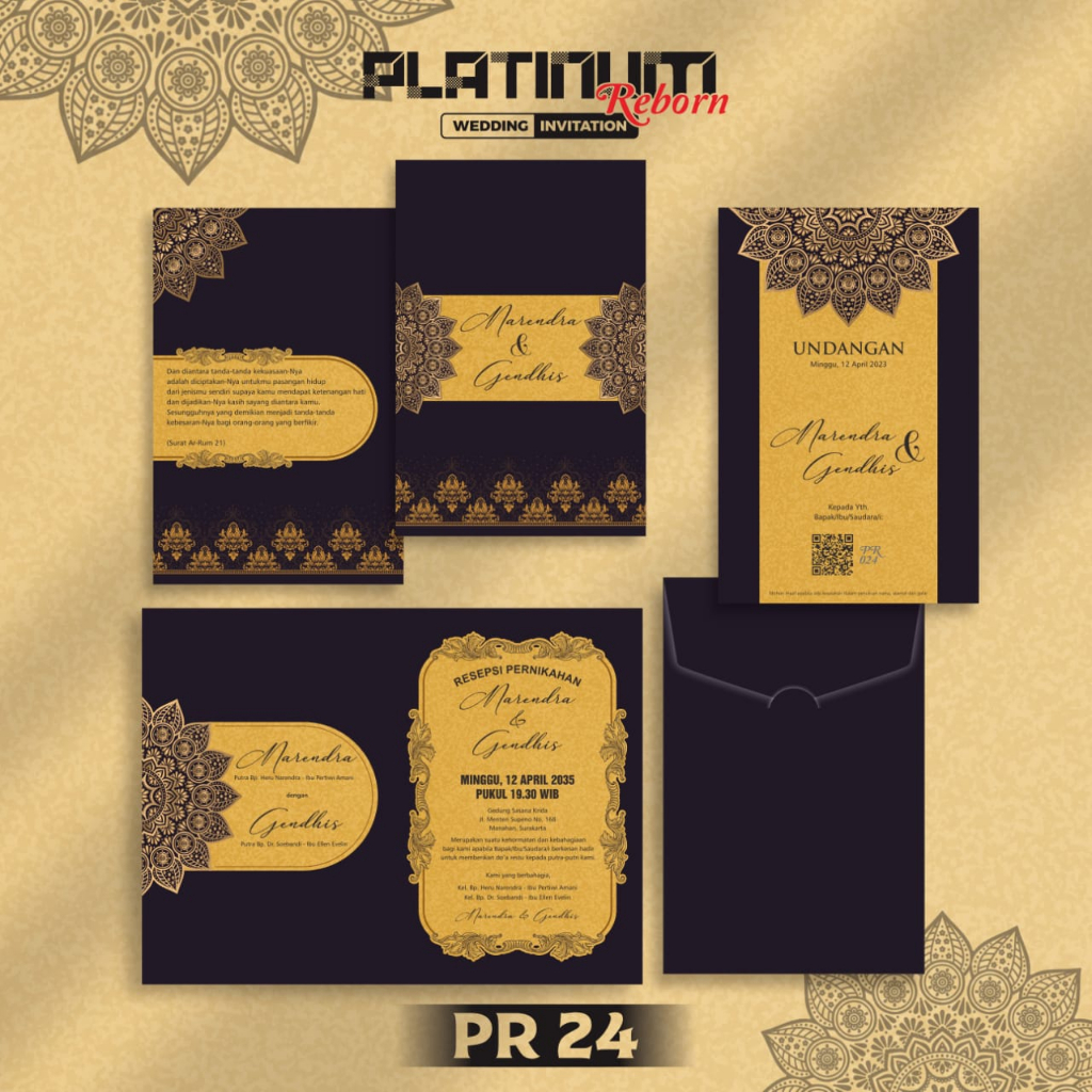 Jual Platinum Reborn PR 024 (Amplop + Isi) Blanko Undangan | Undangan Murah | Blanko Undangan ...