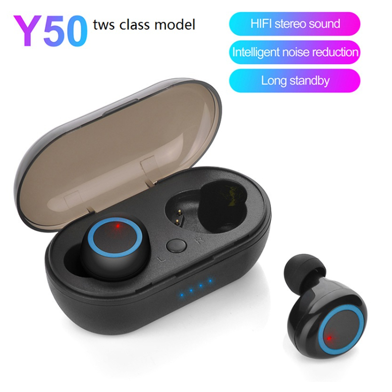Jual Y50 TWS Bluetooth Headset Bluetooth TWS Dengan Mikrofon 5.1 ...