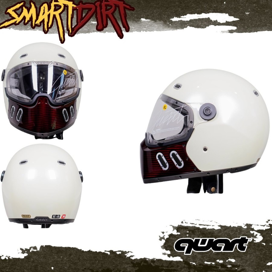 Jual HELM QWART PHOENIX VLE PEARL GLOSS SYRAH CARBON FULL HALF FACE ORI ...