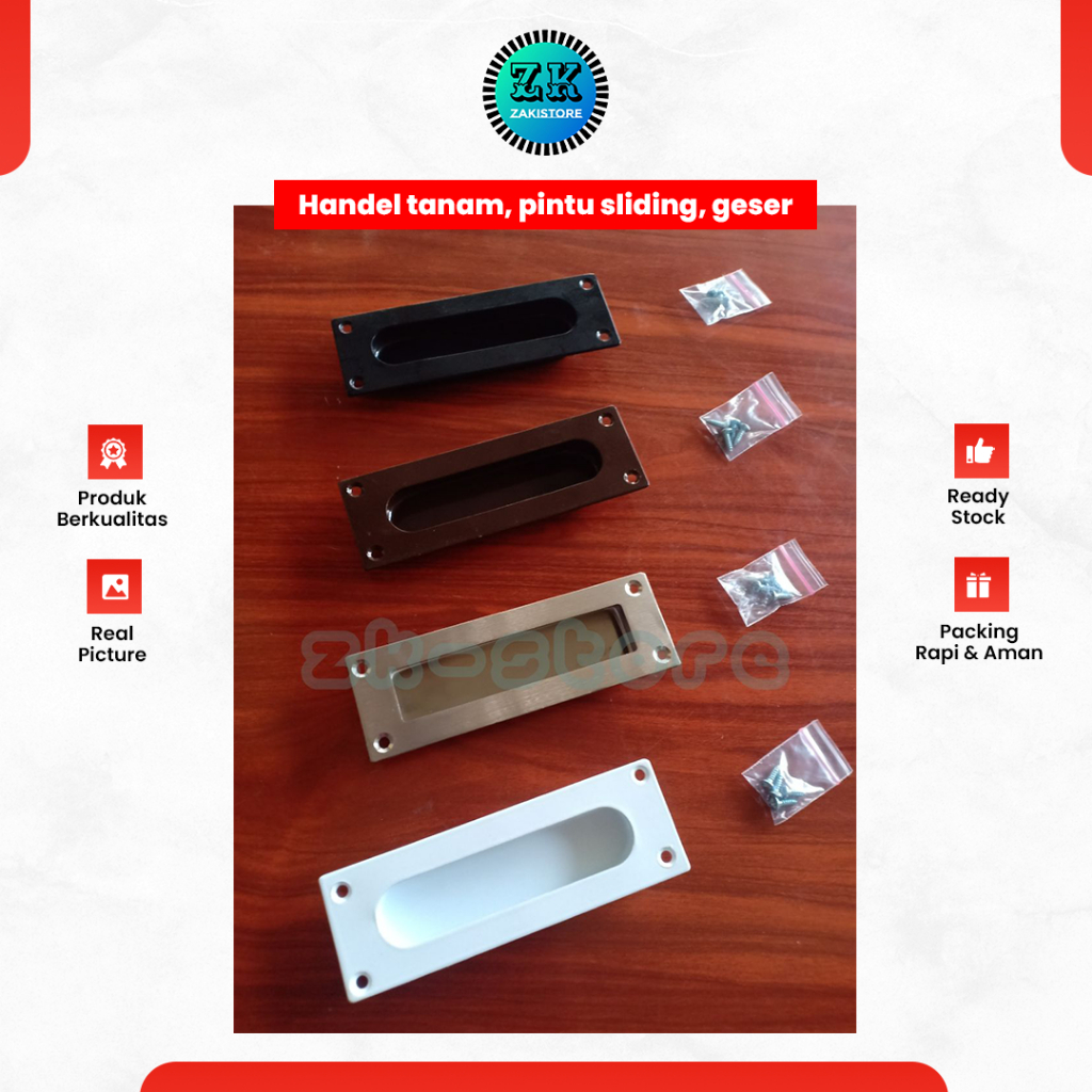 Jual Handle Tanam Sliding Door Pintu Geser Model Kotak 15cm | Shopee ...