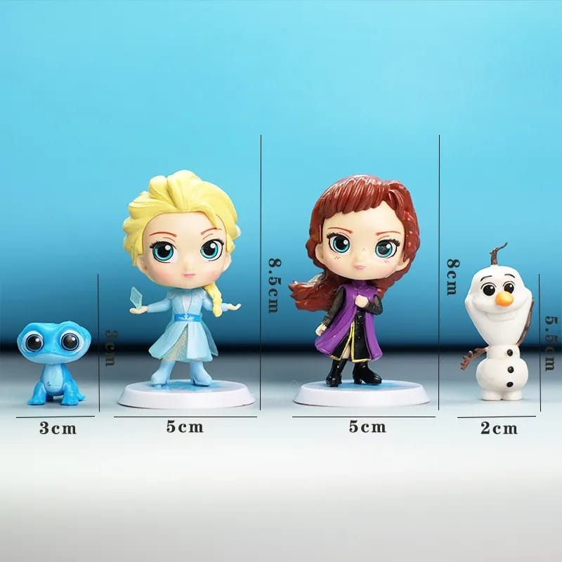 Jual Frozen Topper cake Figure Frozen Chibi set 4pcs | Shopee Indonesia