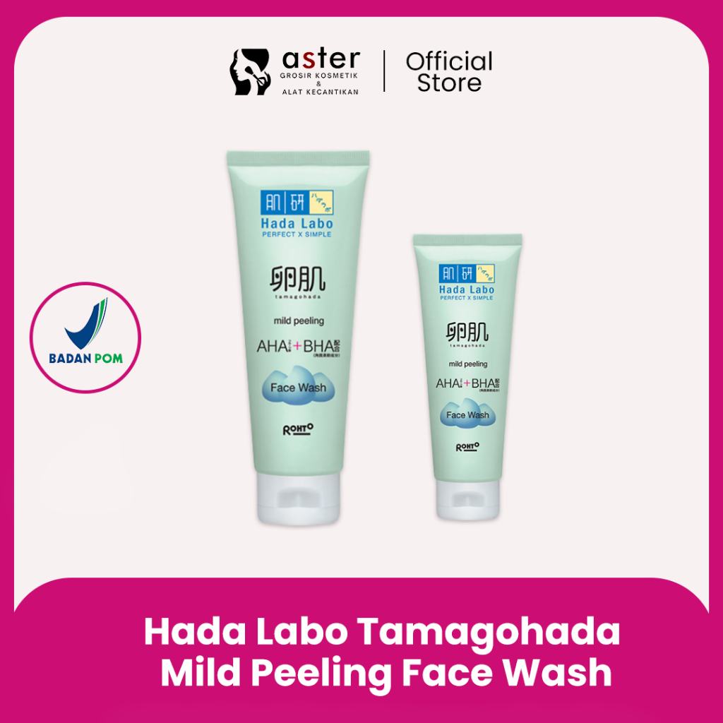 Jual Aster Kosmetik - Hada Labo Tamagohada Mild Peeling Face Wash ...