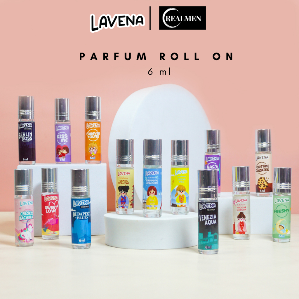 Jual LAVENA Parfum Roll On Non Alkohol Parfum Wanita Parfum Pria Eau De ...