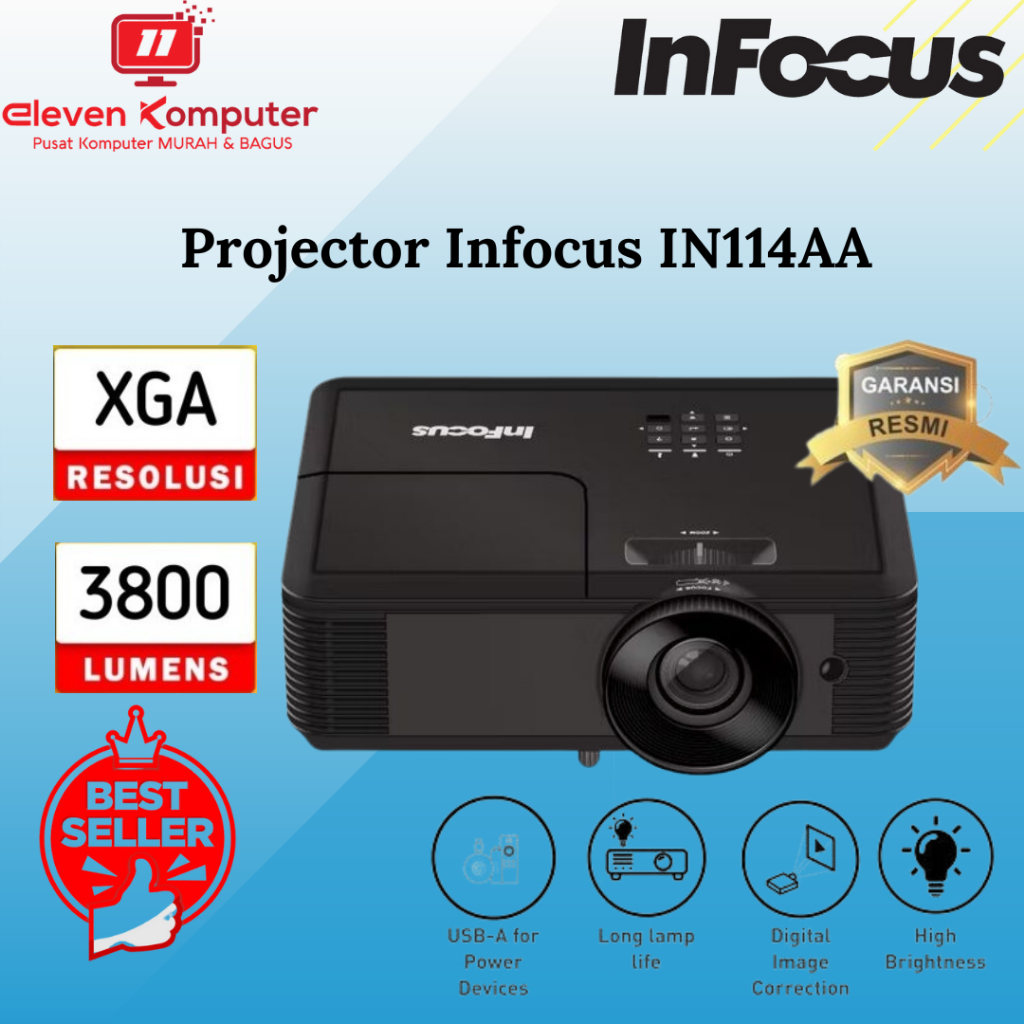 Jual PROJECTOR INFOCUS IN114AA IN 114AA XGA 3800 LUMENS | Shopee Indonesia