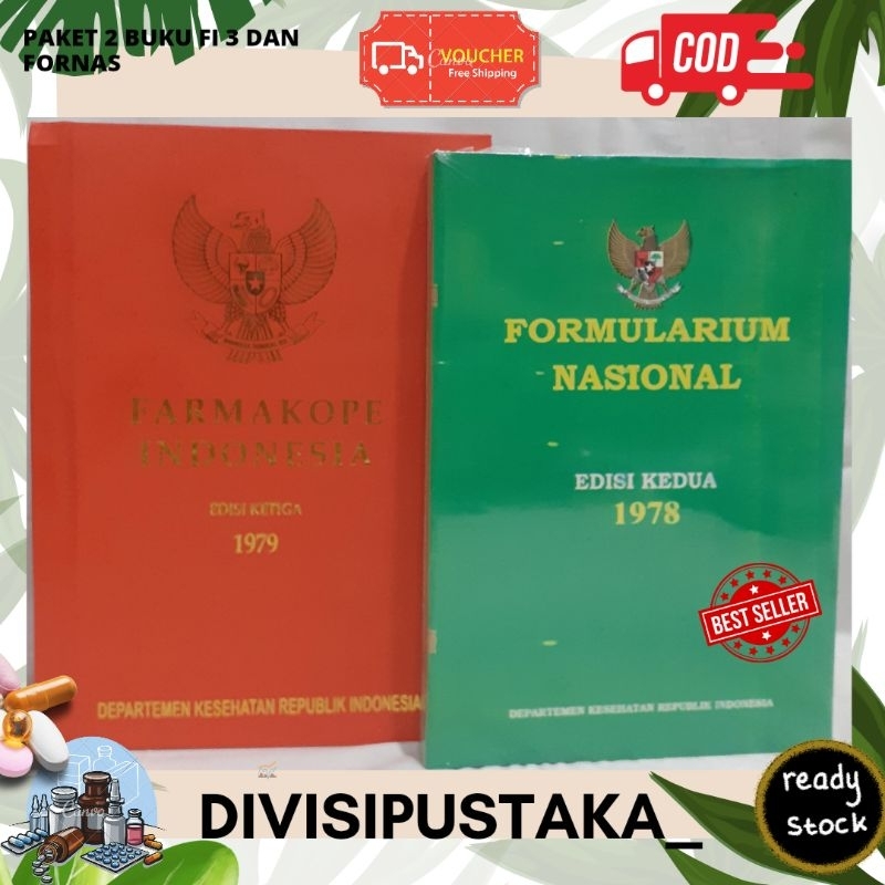 Jual Paket 2 Buku Farmakope Indonesia Edisi 3 (FI 3) Dan Formularium Nasional (Fornas) | Shopee ...