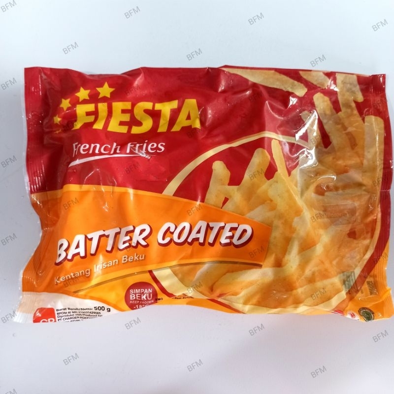 Jual Fiesta French Fries / Kentang Goreng Batter Coated 500 Gr | Shopee ...