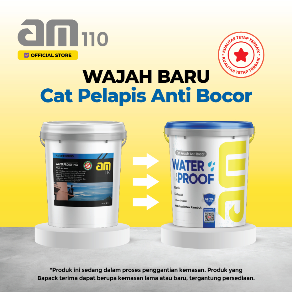 Jual AM Mortar AM 110 - Pelapis Anti Bocor Pengganti Cat Exterior ...