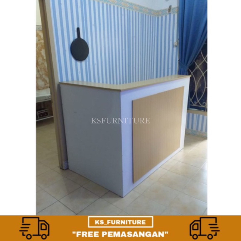 Jual meja kasir letter L serba guna | Shopee Indonesia