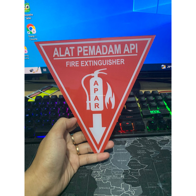 Jual Sign APAR (Alat Pemadam Api Ringan) ukuran 20cm x 20cm | Shopee ...