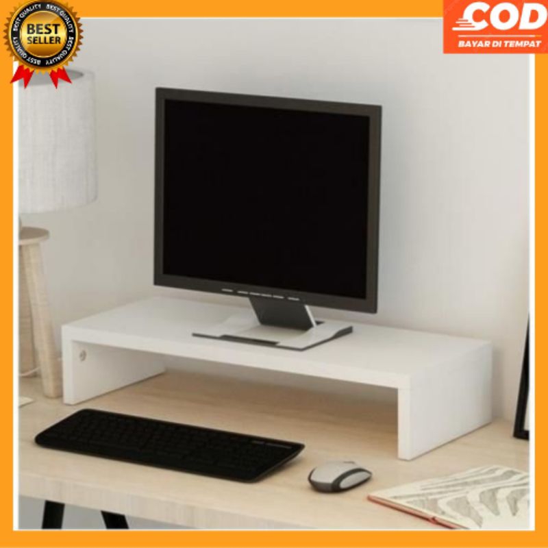 Jual Meja monitor / stand monitor Dudukan Komputer Kayu Rak | Shopee ...
