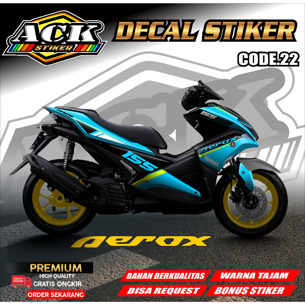 Jual Decal Sticker Variasi Fullbody Yamaha Aerox 155 Old / Aerox lama ...