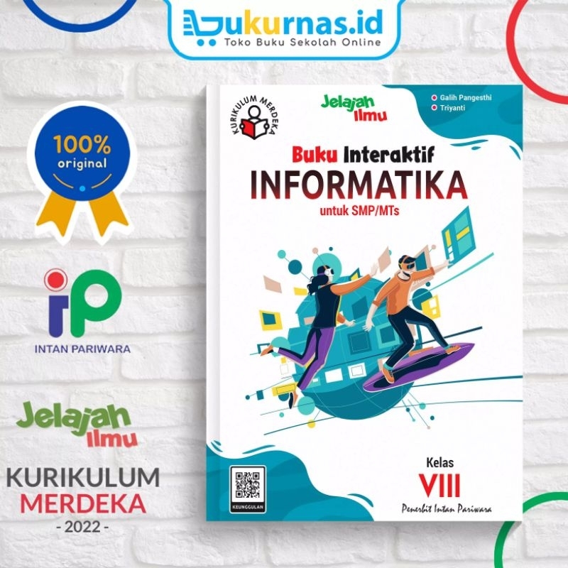 Jual Buku Interaktif Informatika Kelas VIII, 8 Kurikulum Merdeka Tahun 2023 Intan Pariwara ...