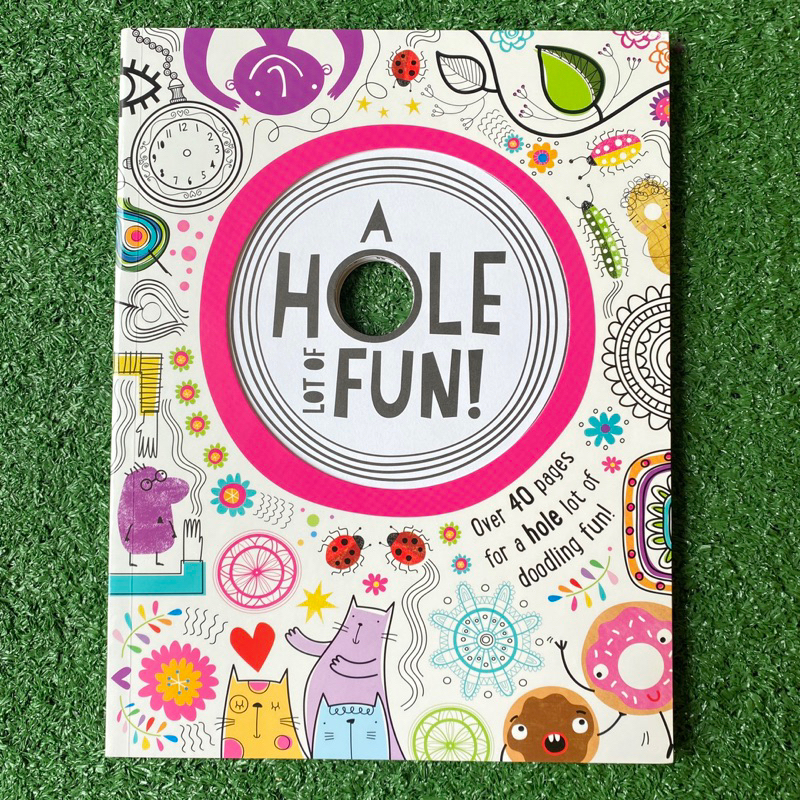 Jual A Hole Lot Of Fun doodle creativity book for kids SP | Shopee ...