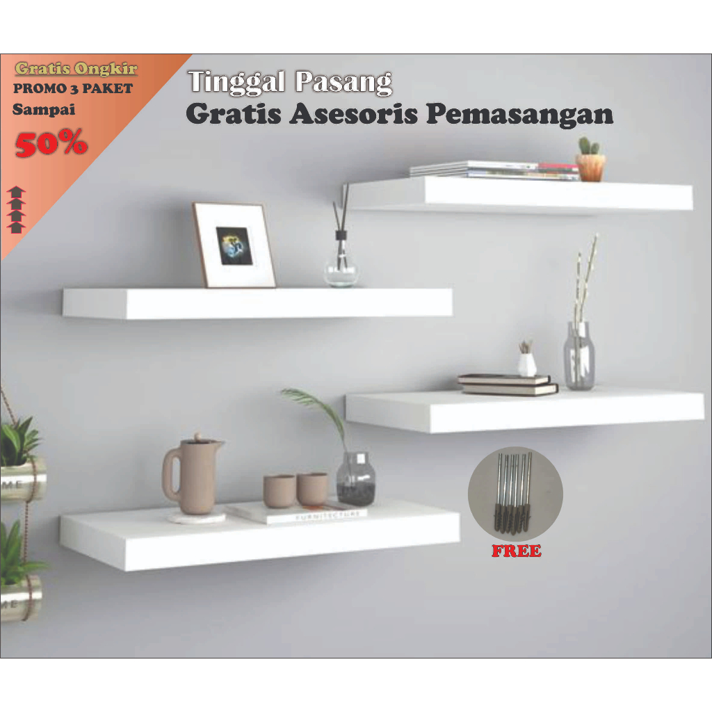 Jual RAK DINDING MINIMALIS || AMBALAN DINDING SERBAGUNA || RAK AMBALAN ...