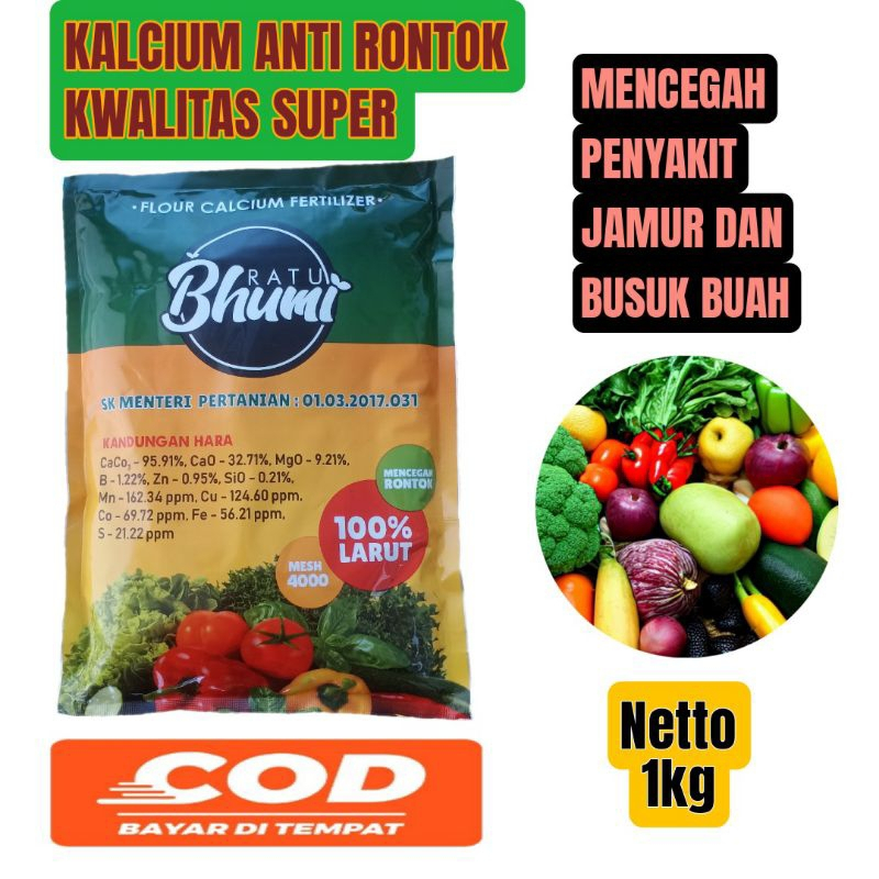 Jual Pupuk Kalcium Ratu Bumi 1kg Obat Semprot Mencegah Layu Daun Kuning ...