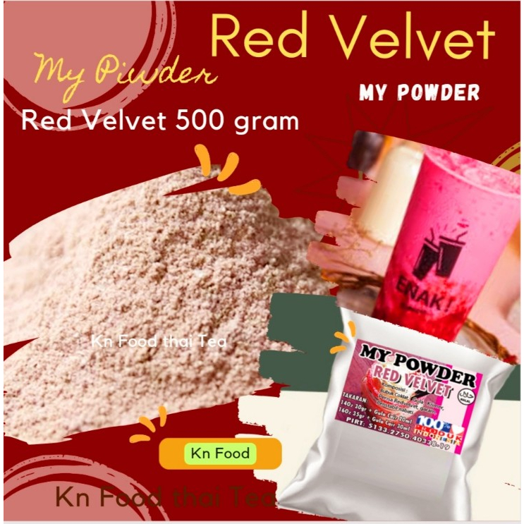Jual Bubuk Minuman Red Velvet 500gr || Red Velvet Powder - 500 gram ...