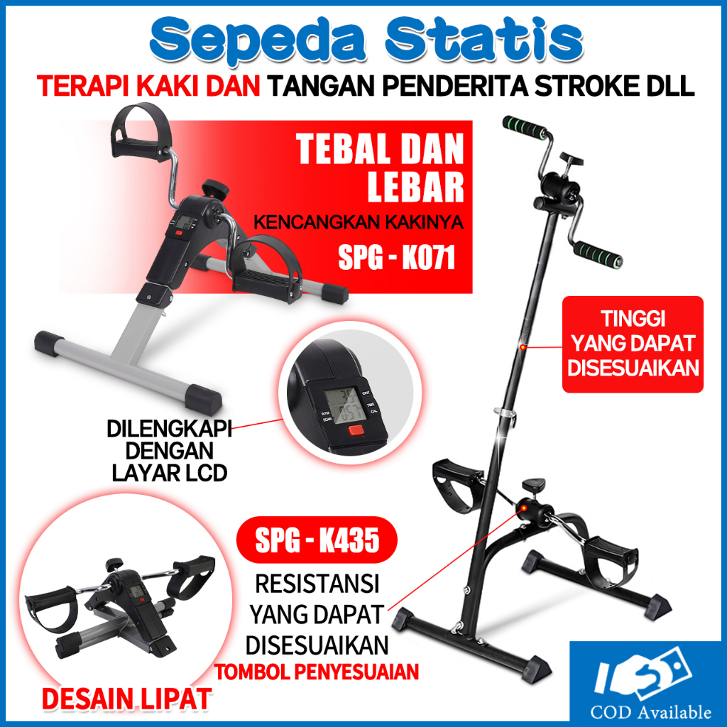 Jual JF Sepeda Statis - Olahraga Gym Fitness / Terapi Kaki dan Tangan ...
