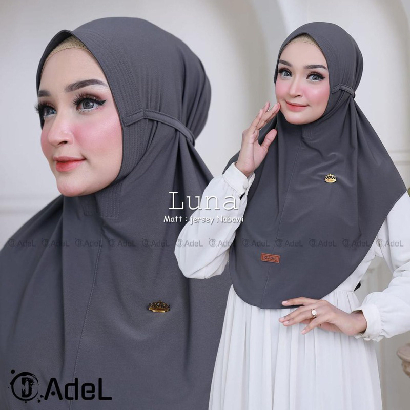 Jual JILBAB INSTAN SIMPLE LUNA ORI ADEL HIJAB | Shopee Indonesia