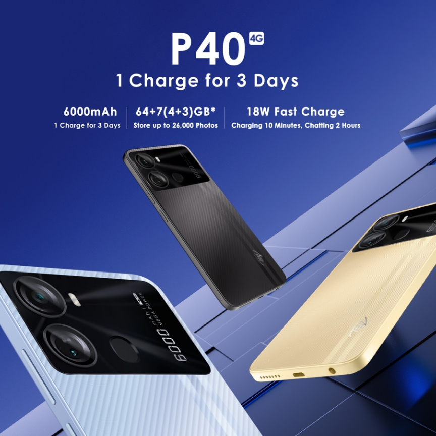 Jual Itel P40 4/64 GB - 4/128 GB Garansi Resmi | Shopee Indonesia